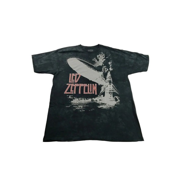 led zeppelin | Shirts | Led Zeppelin Mens Black Gray Tie Dye Large ...
